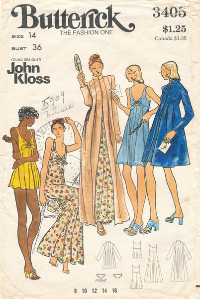 Butterick 3405 – The Blue Gardenia