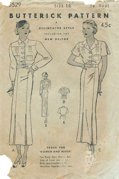 Butterick 5529 – The Blue Gardenia