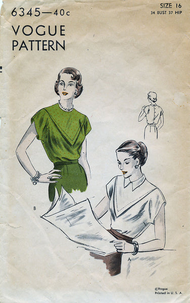 Vogue 6345 – The Blue Gardenia