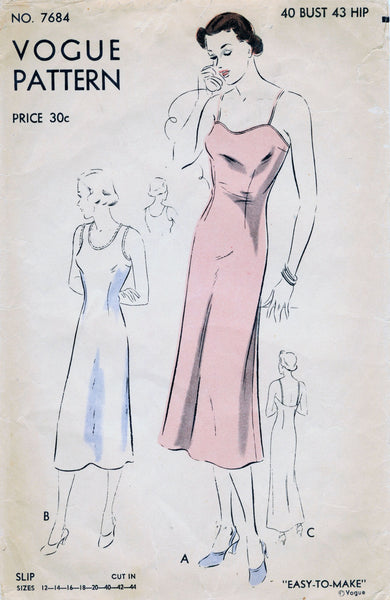 Vogue 7684 – The Blue Gardenia