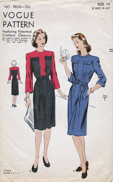 Vogue 9830 – The Blue Gardenia